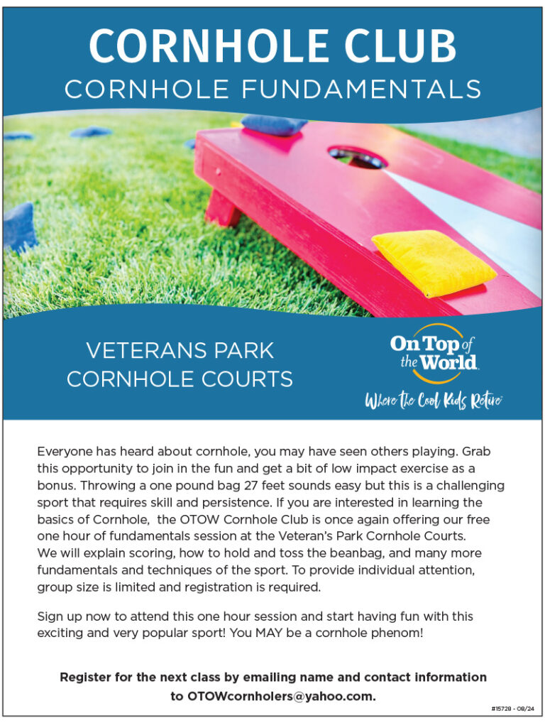 Cornhole Club – Fundamentals – On Top of the World Info